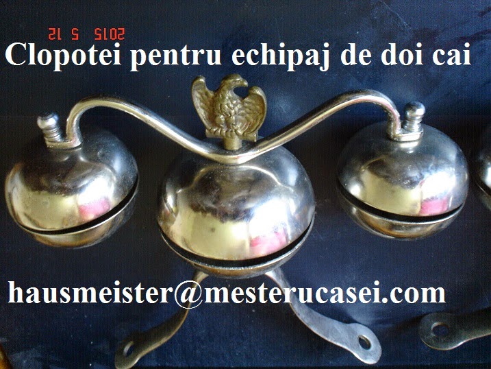 De vanzare: Clopotei pentru echipaj de doi cai inhămaţi la sanie sau ...