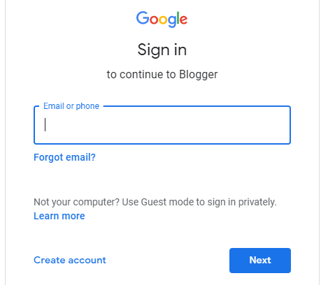How to Create Blogger Account: - Smart Learning