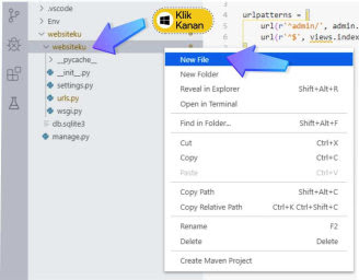 Memahami URL, Views, dan Template Django Framework - Contoh Aplikasi