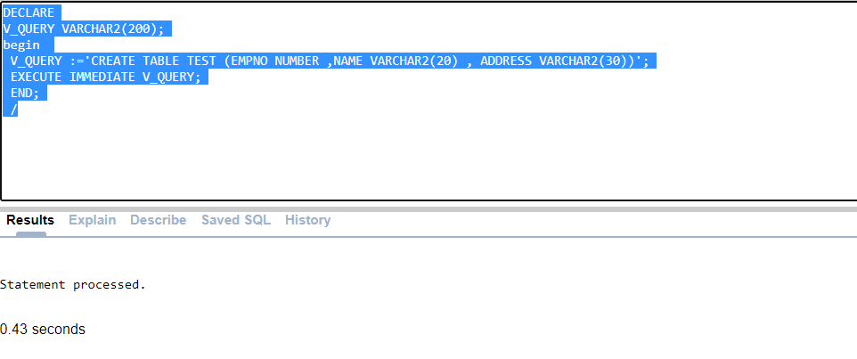 Dynamic SQL In Oracle PL SQL DOTC Mdb Dynamic SQL In Oracle PL SQL DOTC Mdb