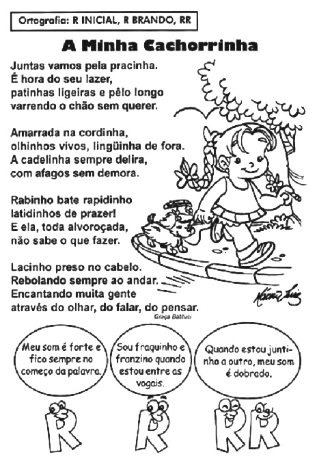 ATIVIDADES ORTOGRÁFICAS COM RR E R BRANDO PARA IMPRIMIR E COLORIR ...