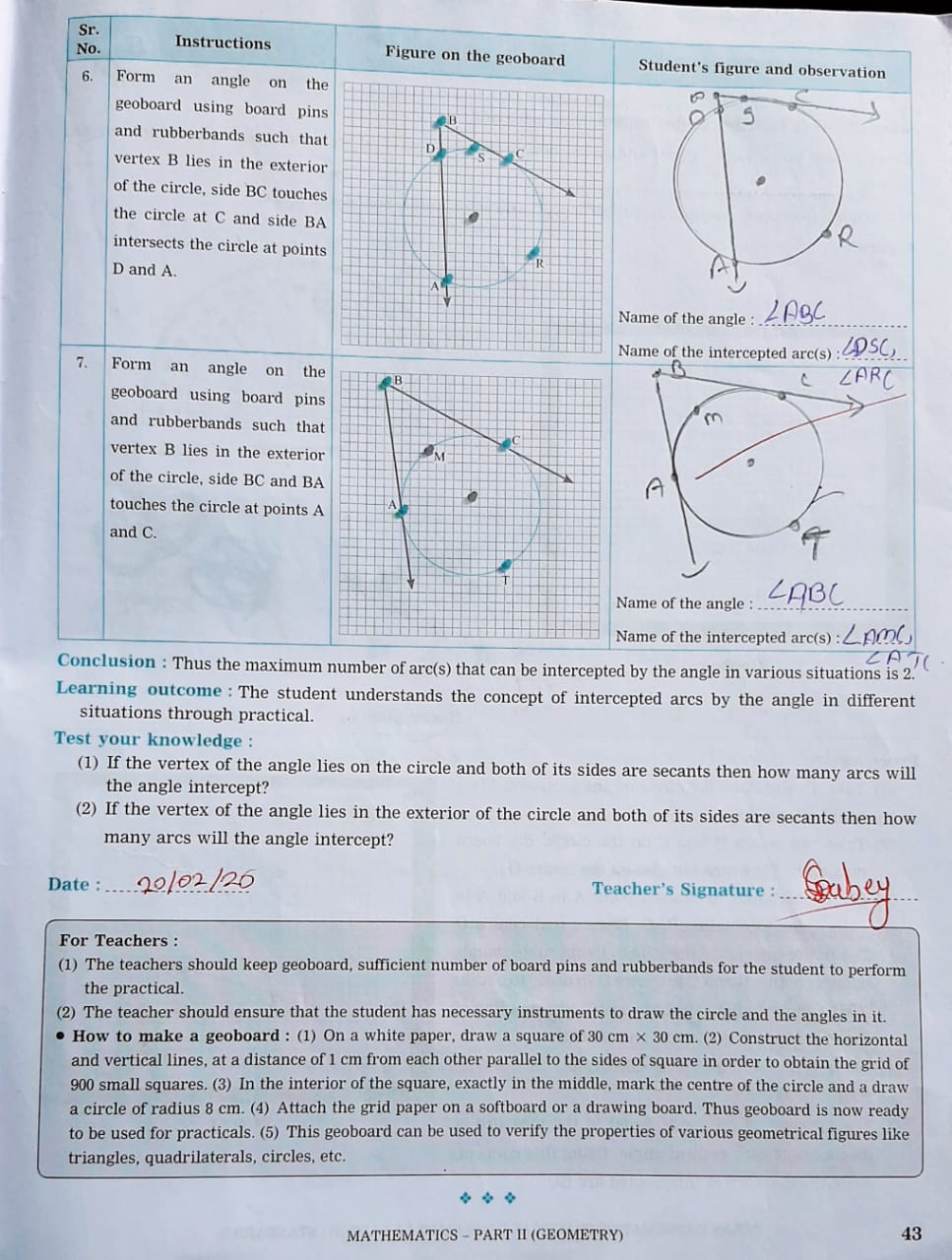 STD 10th Math practical Book solution (Part-1 &Part-2)-2021 Part-2 ...