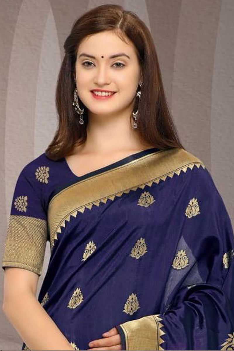 A Bundle Of Weaved Silk Festival Wear Sarees - 5240