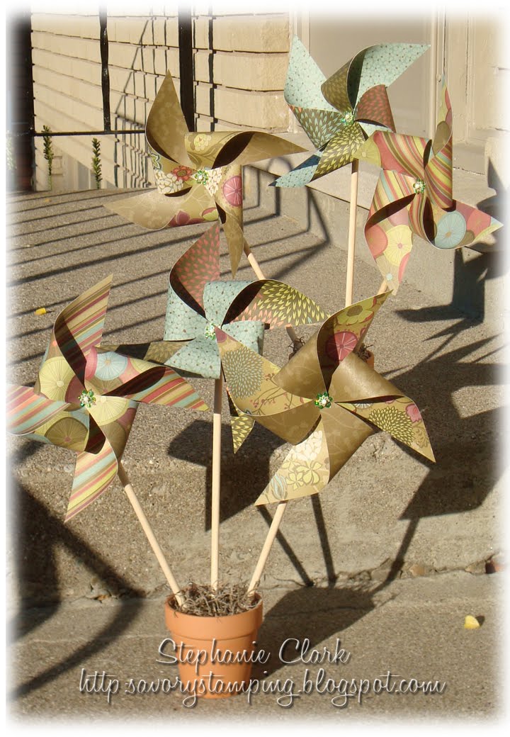 SAVORY STAMPING: Paper Pinwheels