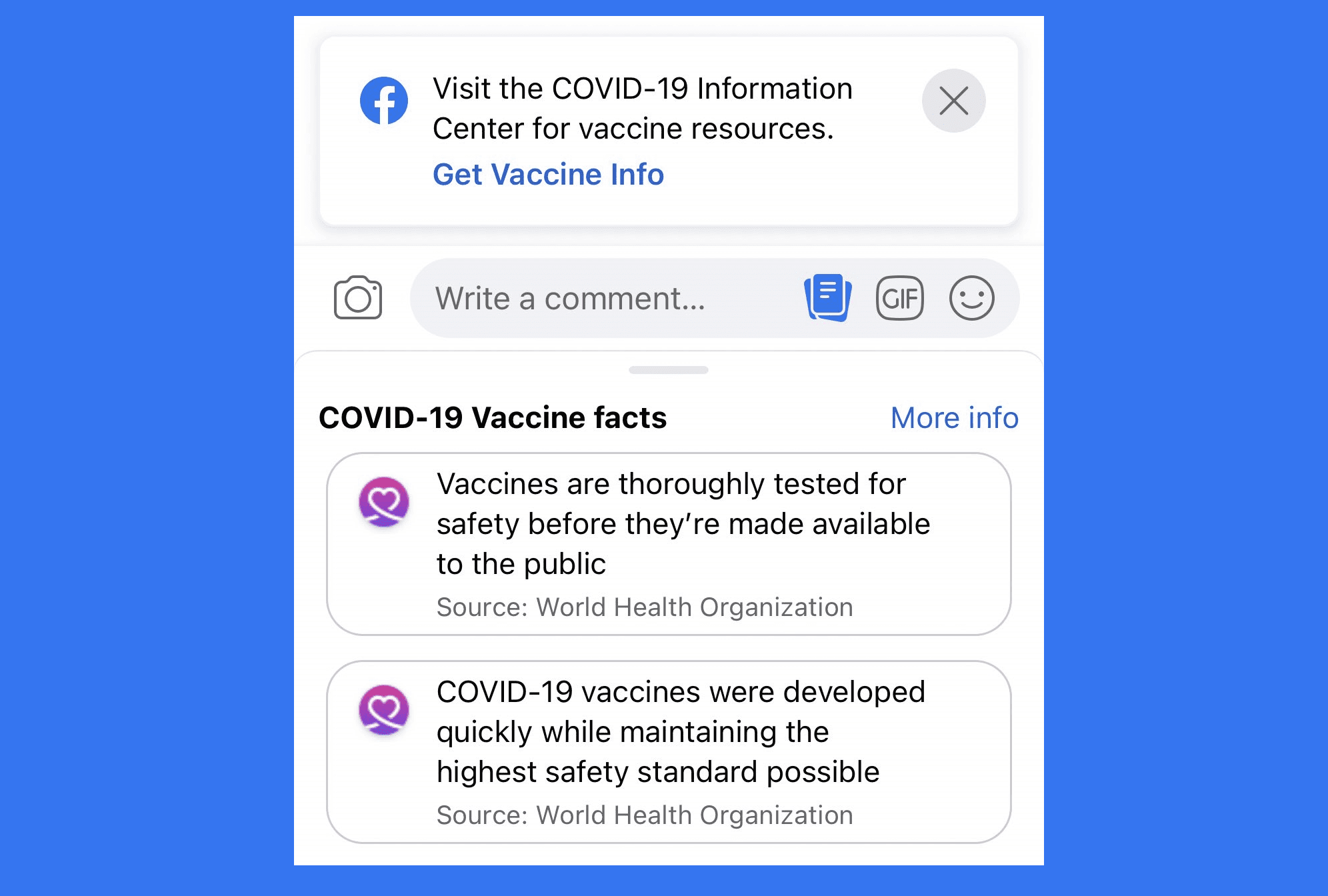 Facebook attempts to increase awareness by enabling Covid-19 vaccine ...
