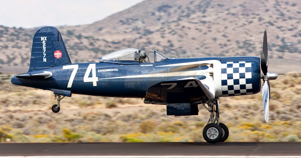 Just A Car Guy: F2G Super Corsair “Race 74” lifts off at the 2011 Reno ...