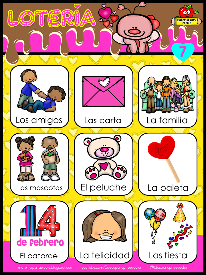 LOTERÍA DE SAN VALENTÍN(14 DE FEBRERO)