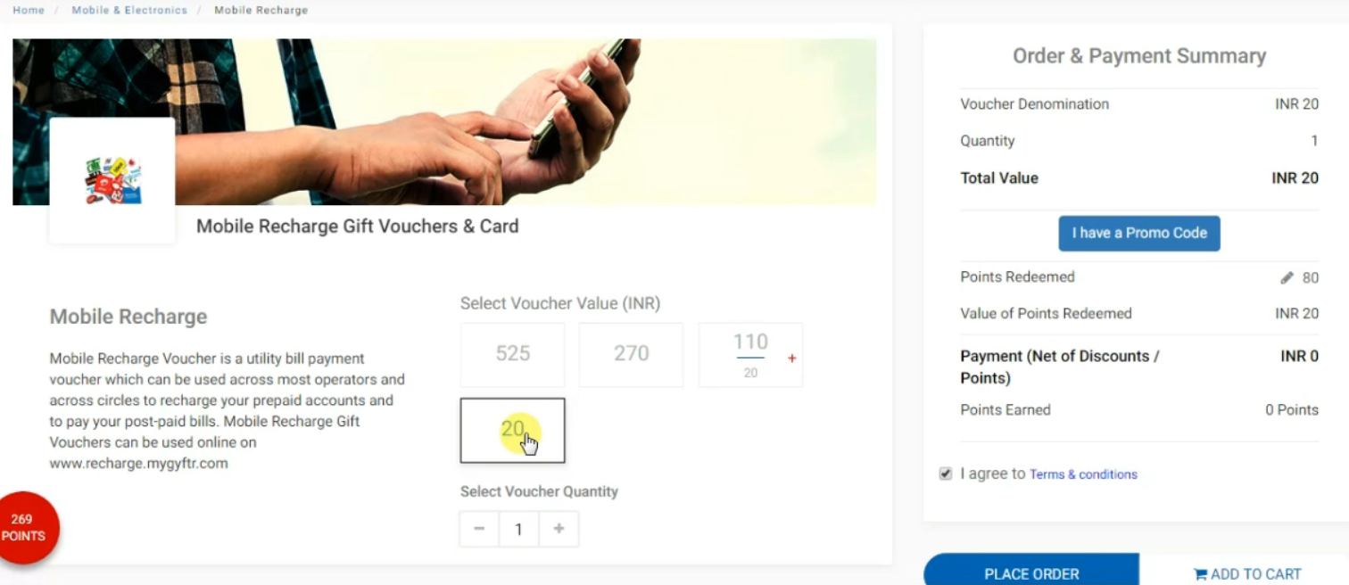 How to recharge mobile using PAYBACK points/ICICI Bank reward points?
