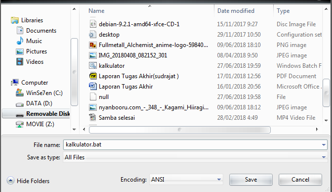Cara Membuat Calculator sederhana dengan Notepad - Mysuweb