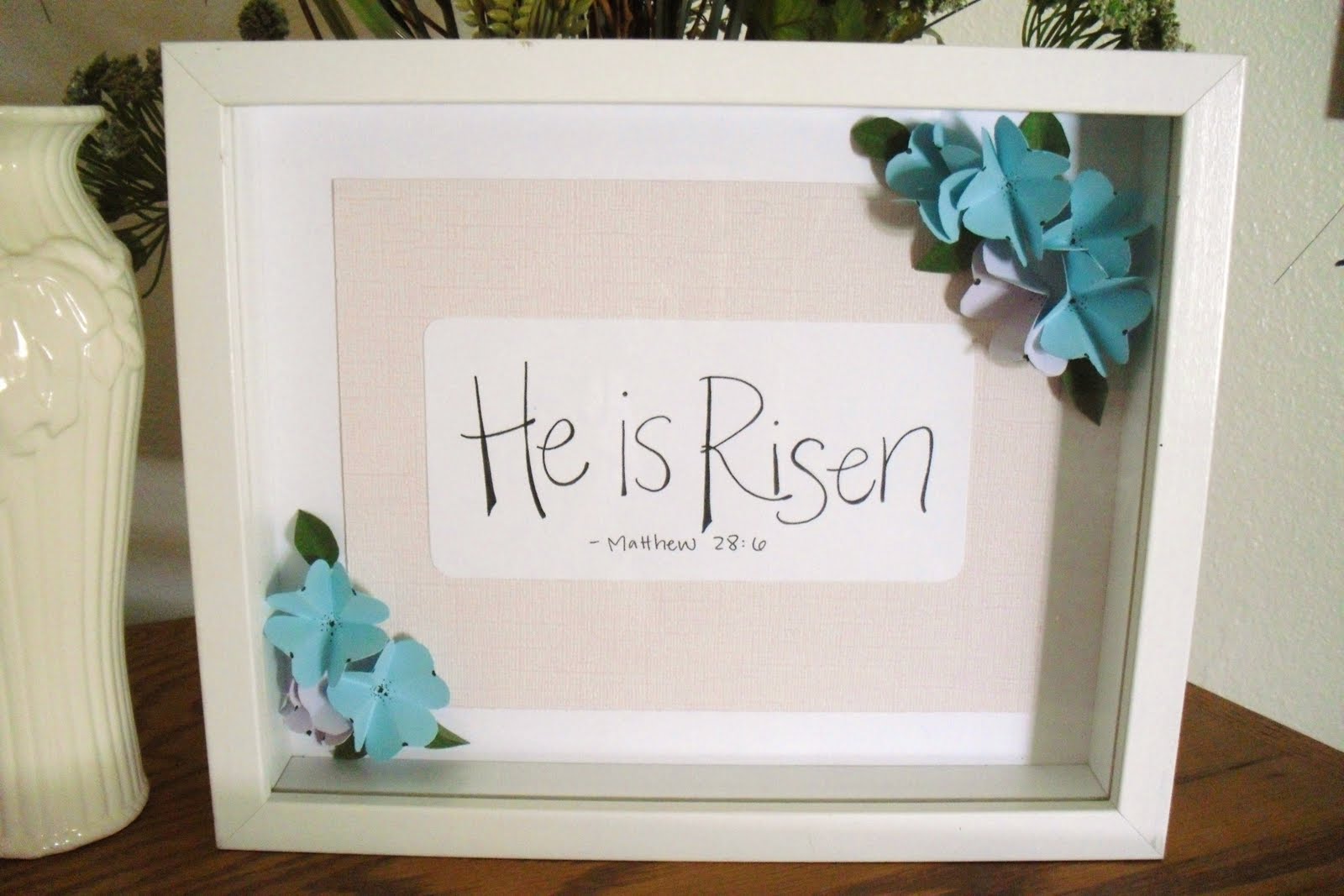 Homemade Home: Easter Flowers Shadow Box