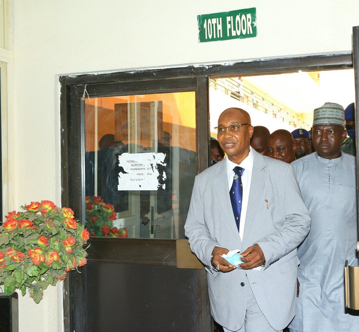 Pictures as: Newly appointed Ag. IGP, Alkali Baba Usman was at the ...