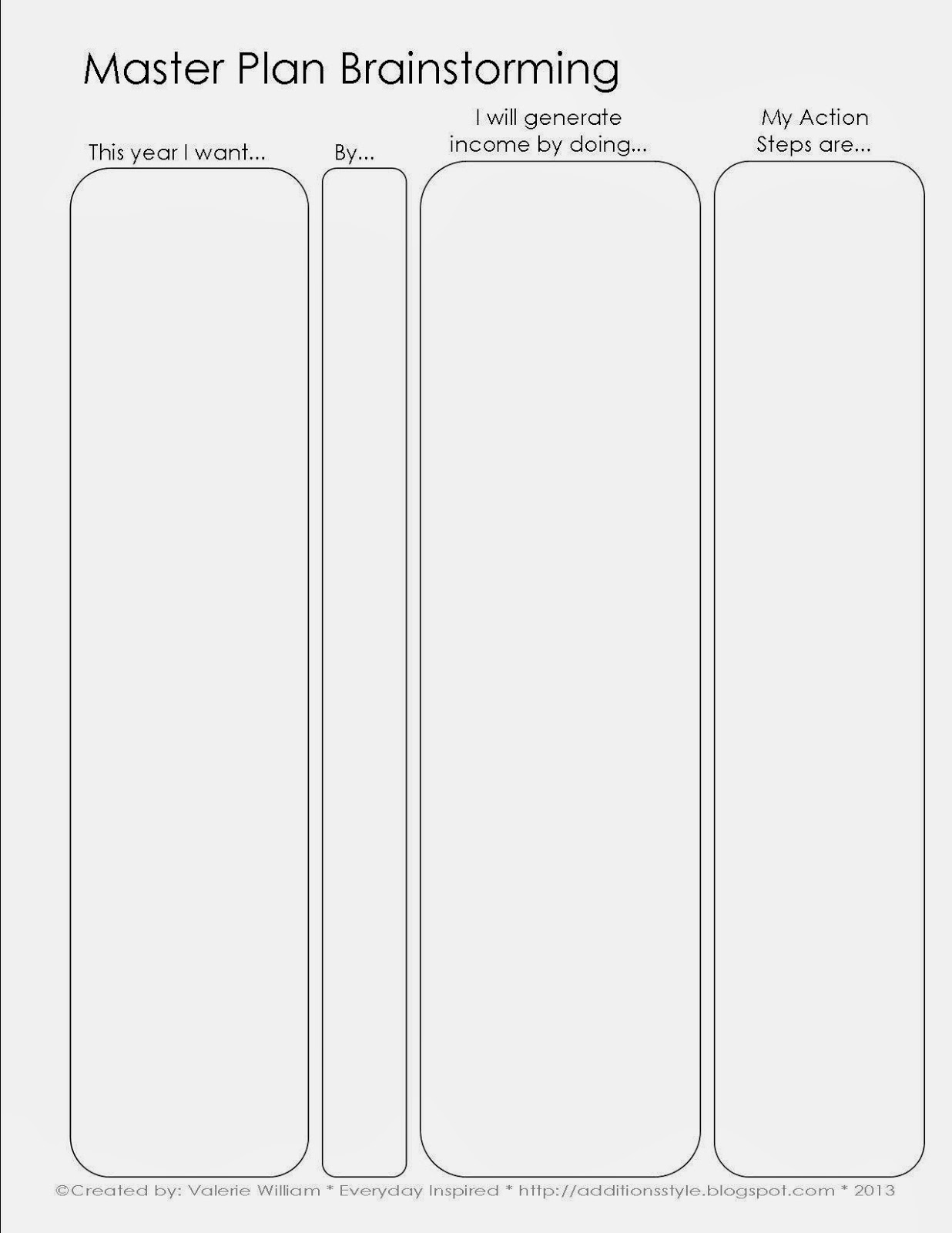 Everyday Inspired: A New Idea to Create Your Master Goal List