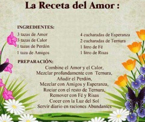 EL SILENCIO Y LA LOCURA: RECETA DEL AMOR