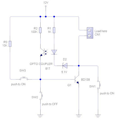 CIRCUITS FOR ALL: Push to ON and OFF latching Circuit