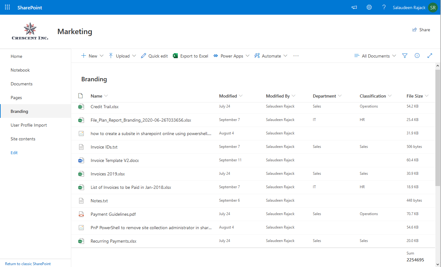 How To Add File Size Column To Sharepoint Online Document Library Sharepoint Diary