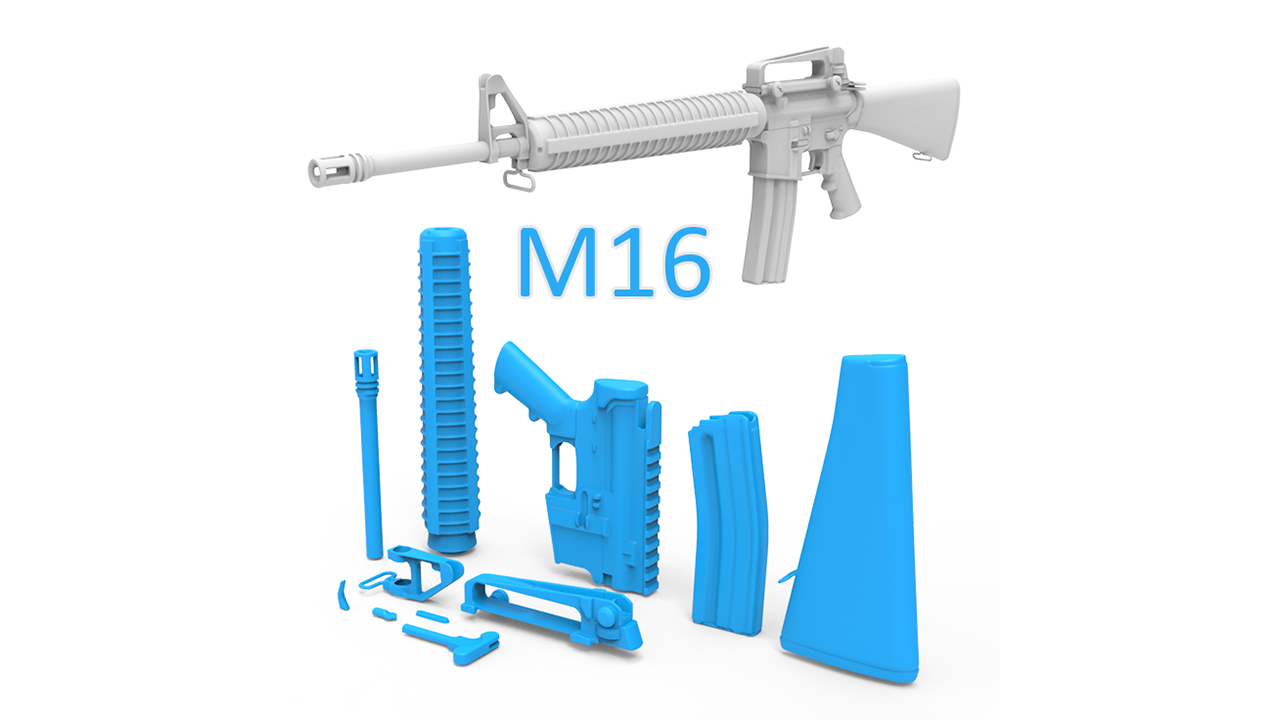 M16 3D Printing Model | Layth Jawad