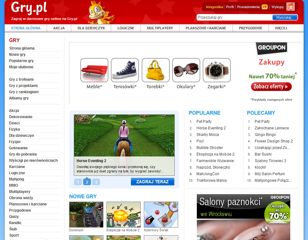 Kingoolka: Gry.pl