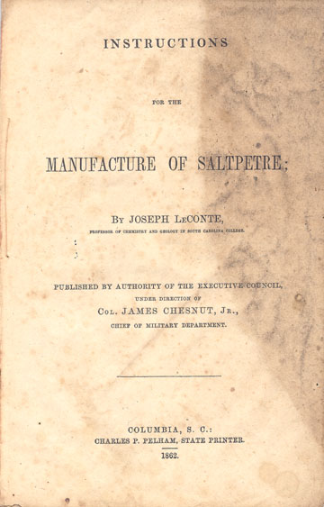 Firearms History, Technology & Development: The History of Saltpeter - VI