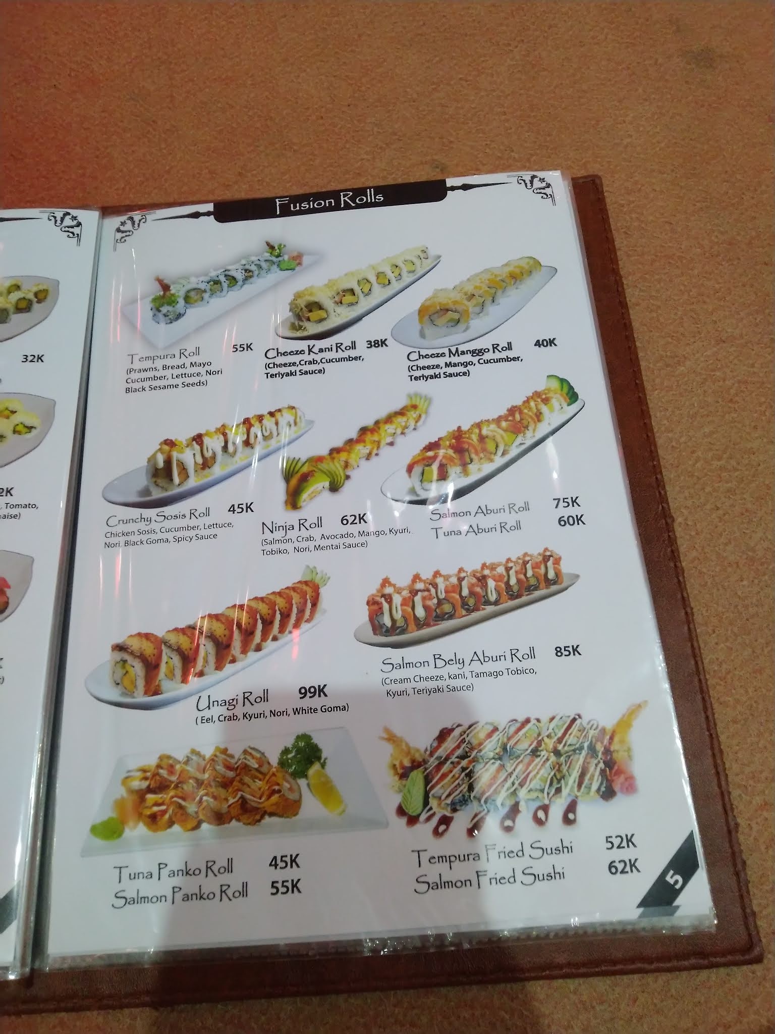 Review dan harga menu makanan di Sushi Kawe Denpasar Bali tempat makan ...