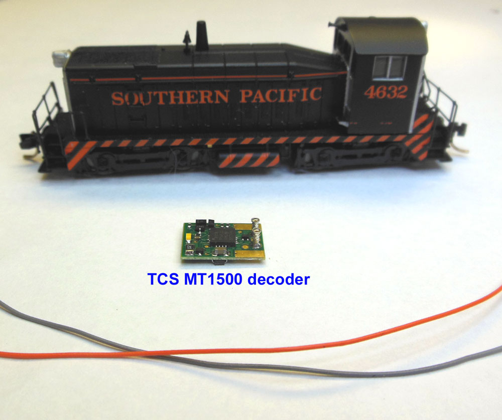 N Scale DCC Decoder Installs: TCS MT1500 in a Life Like SW8