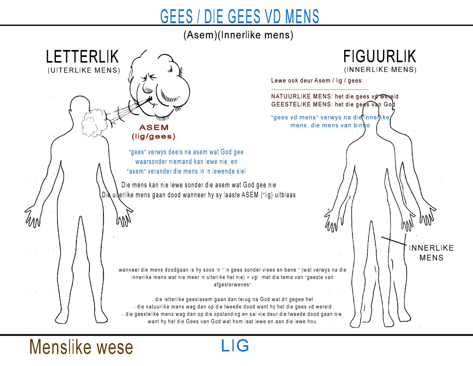 Ware Christene: Asem / gees / lig / gees vd mens