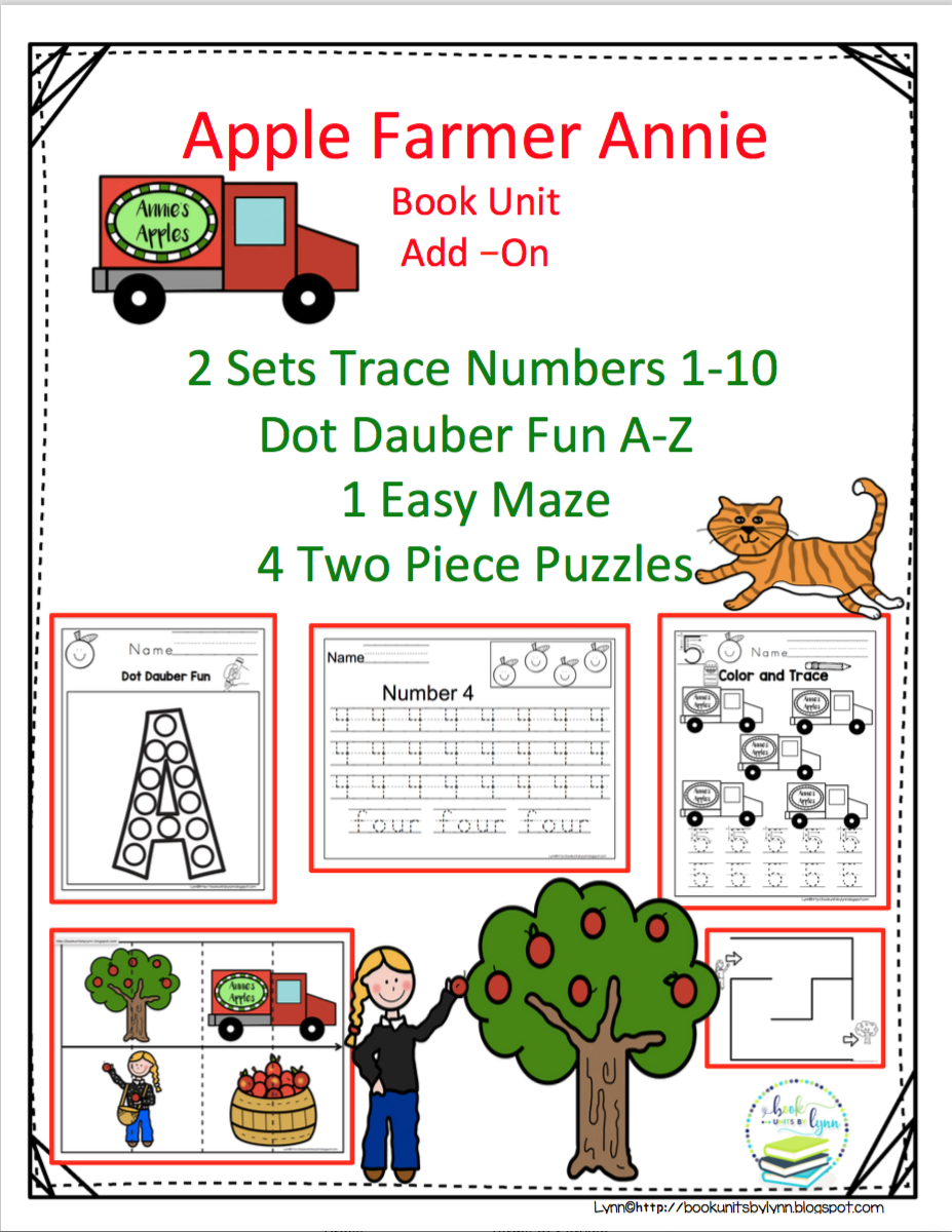 APPLE FARMER BOOK ADD-ON ~ Book Units by Lynn