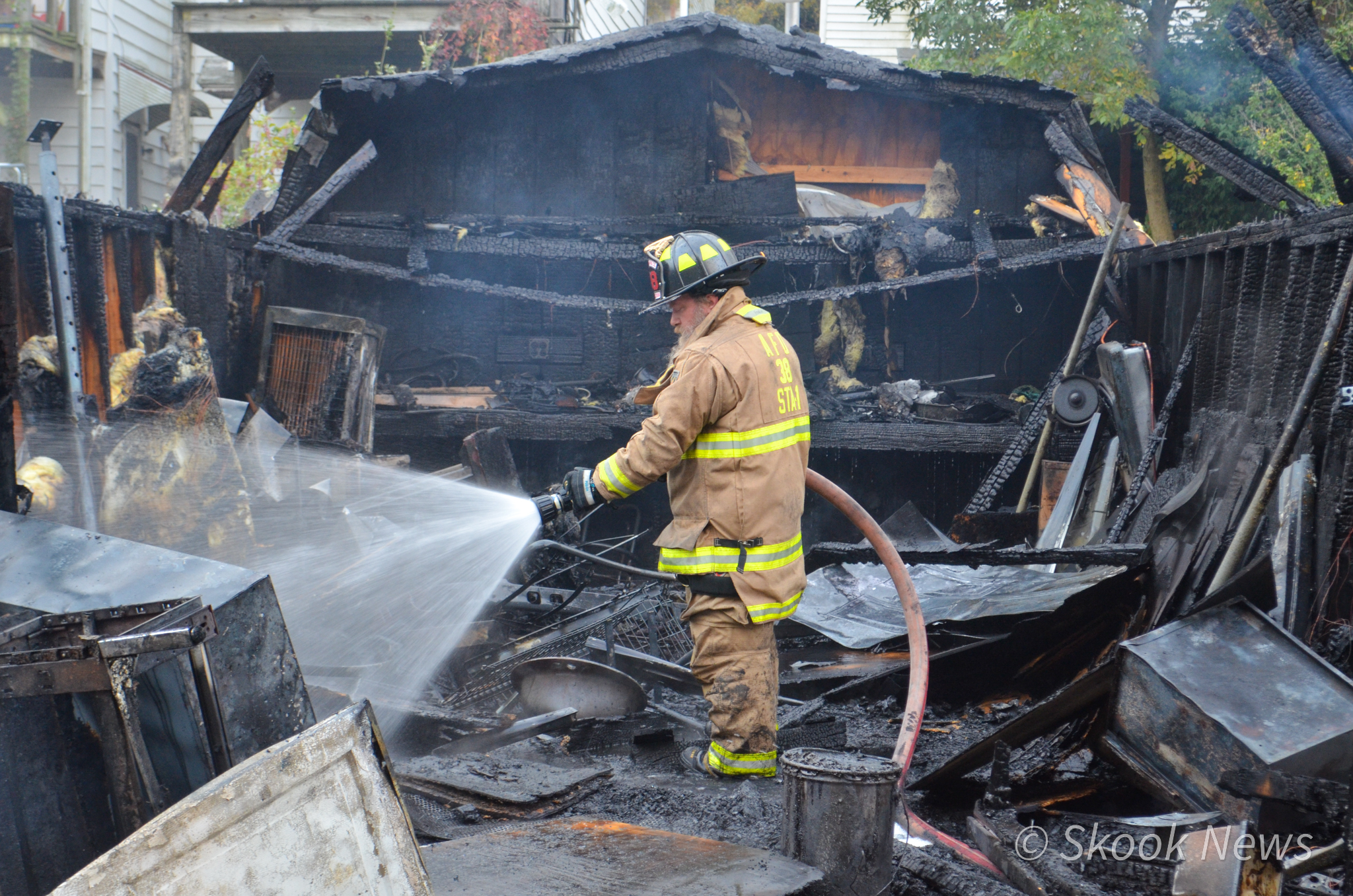 Fire Crews Respond to Fully Involved Garage Fire in Ashland Tuesday Morning