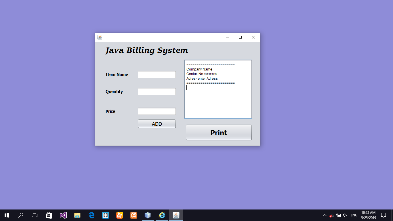 SynTech: Java receipt printing system