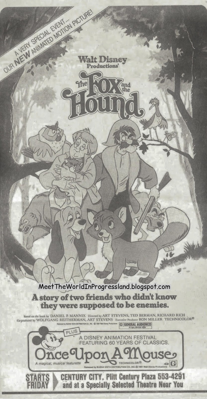 Meet The World: Walt Disney Productions' The Fox And The Hound - 40th ...