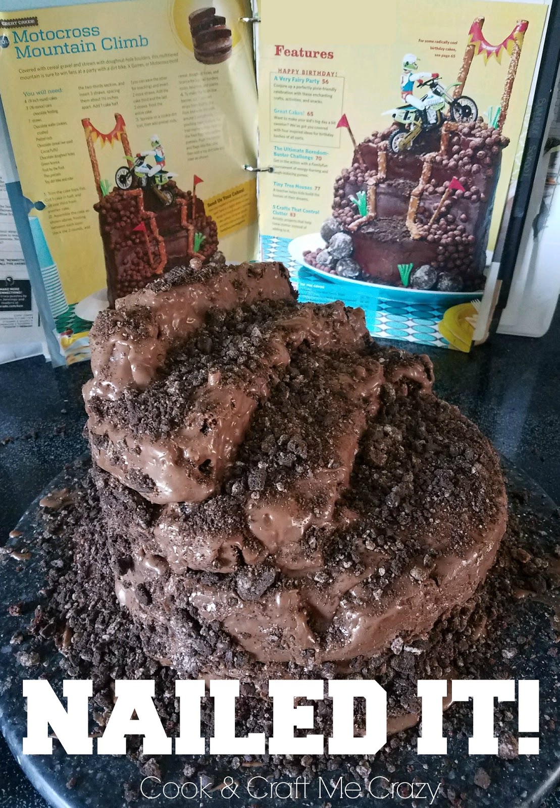 Cook and Craft Me Crazy: Birthday Cake - NAILED IT!