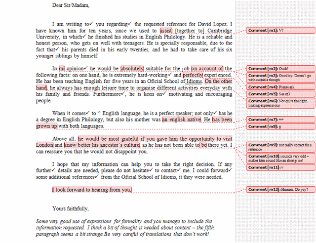 Formal Letter Cae - Formal Letter