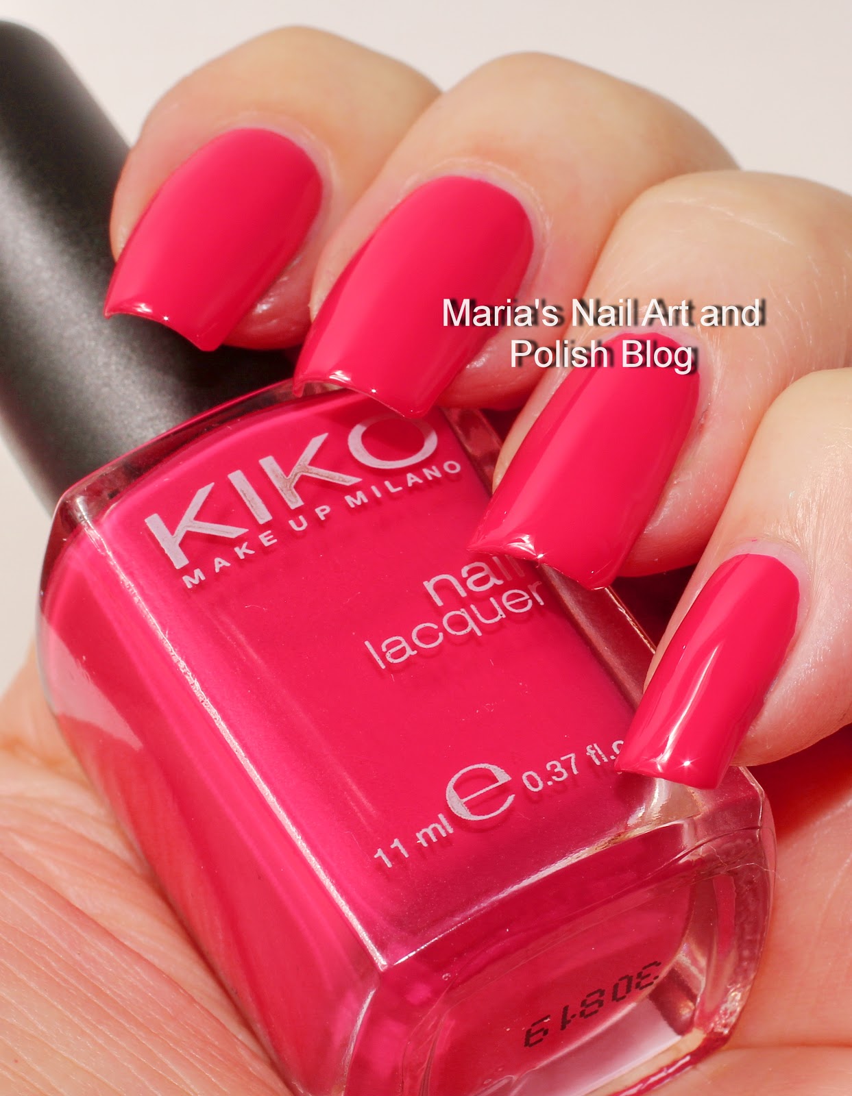 Marias Nail Art and Polish Blog: Kiko 389 Mint Milk and 362 Raspberry ...