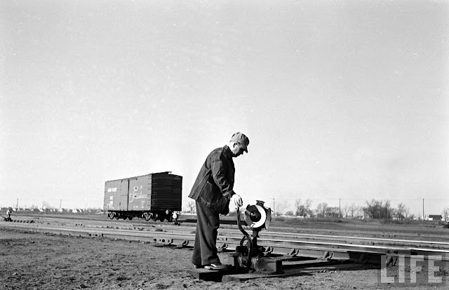 Nostalgia on Wheels: LIFE - Railroad Switchman Feature from 1943