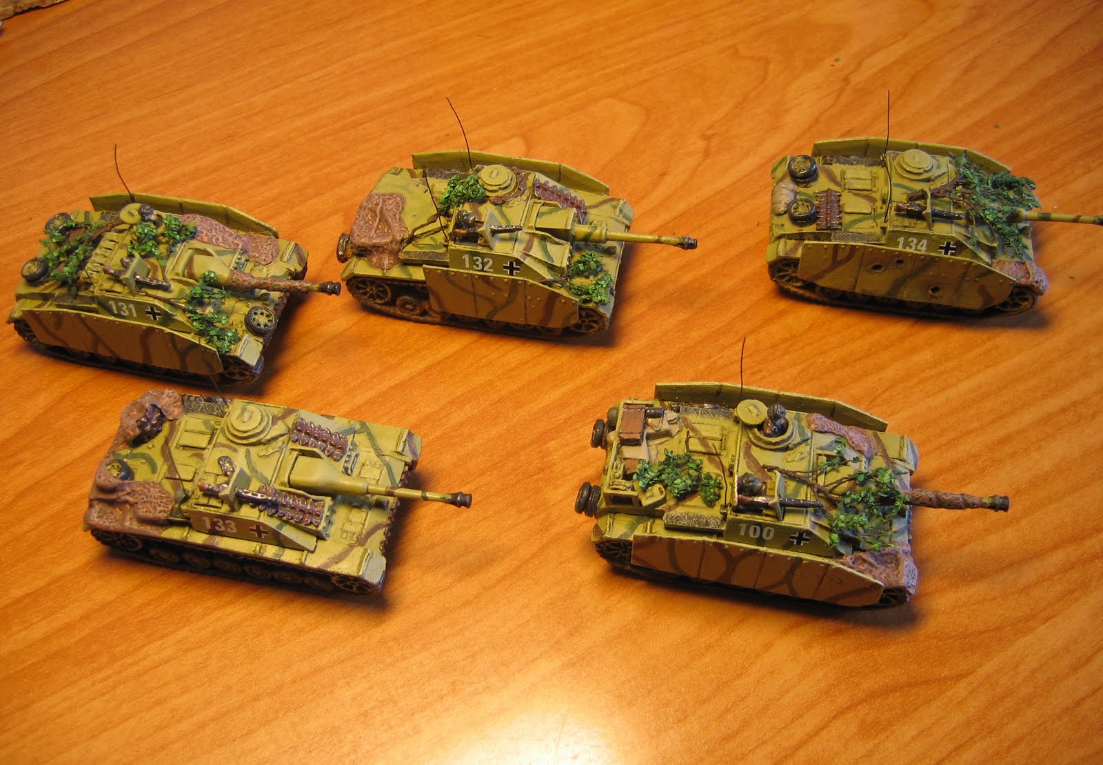 Flames of War Army: Realistic foliage camouflage