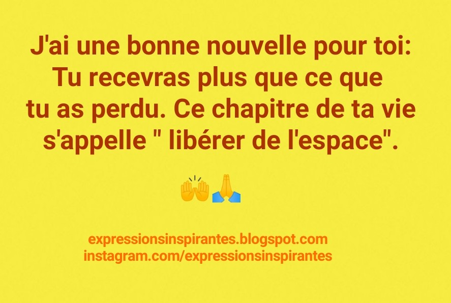 Expressions : J'ai une bonne nouvelle pour toi