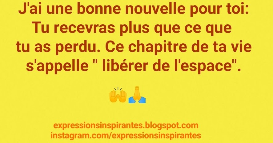 Expressions : J'ai une bonne nouvelle pour toi