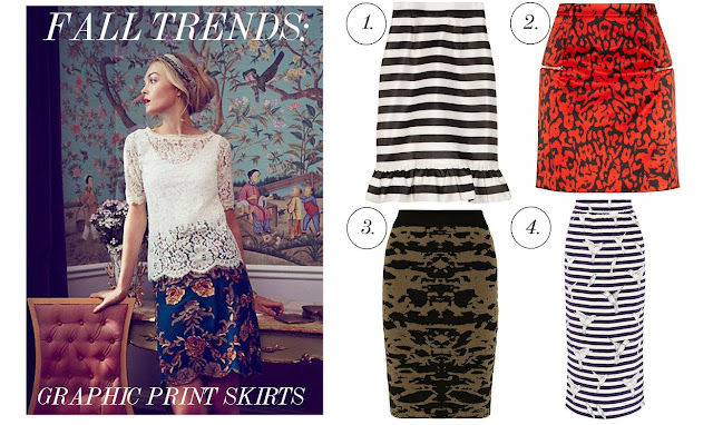 ON TREND: GRAPHIC PRINT SKIRTS | Platforms & Peep-Toes