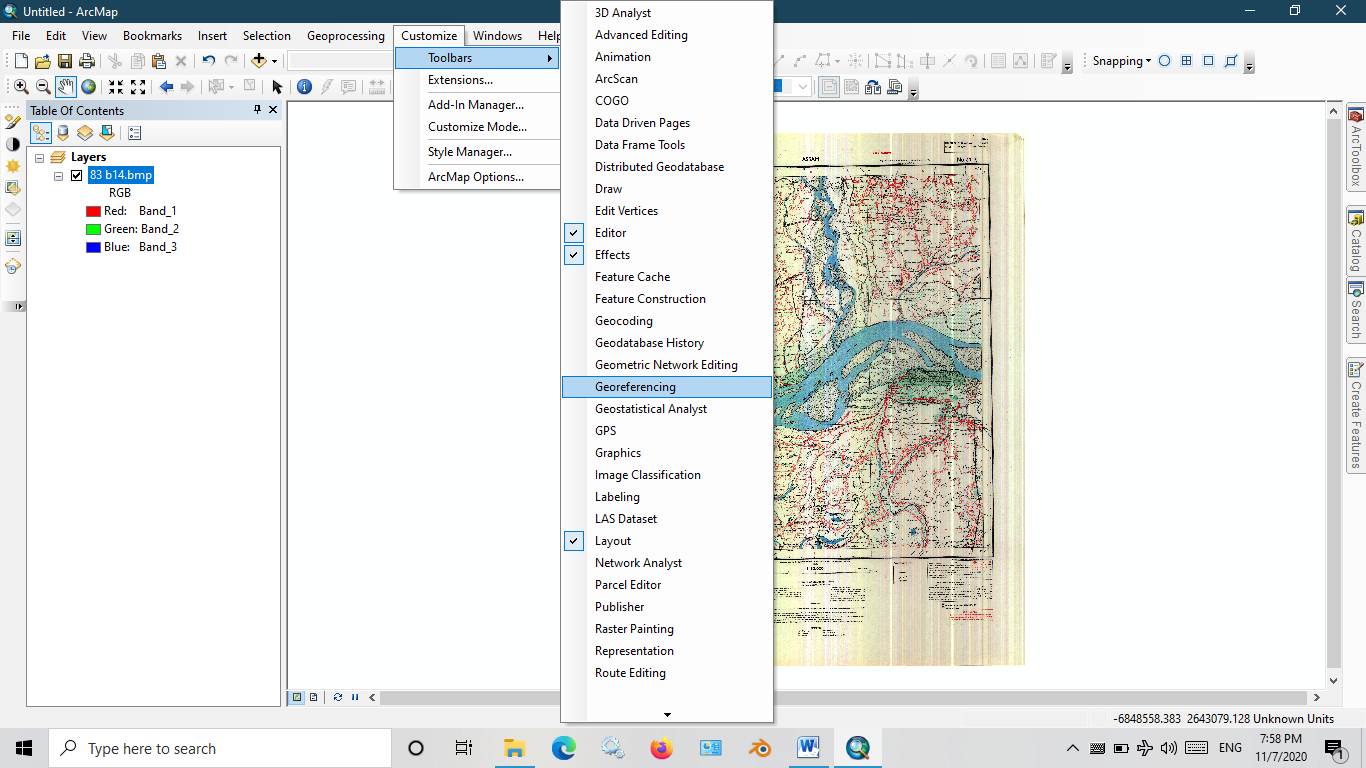 GIS BASIC: Georeferencing in gis | How to georeferencing in arcgis