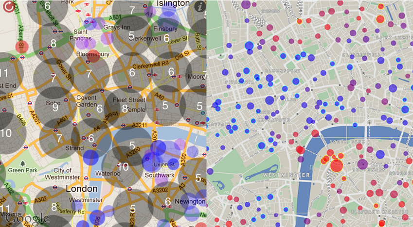 Web Map Design: Point Clustering Usability Example