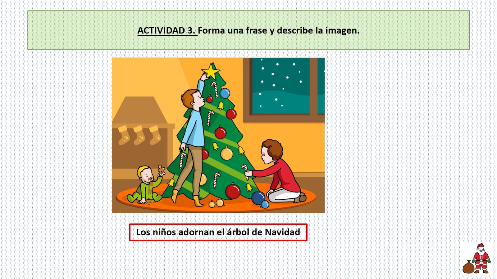 Actividades variadas de la Navidad (Interactivo)