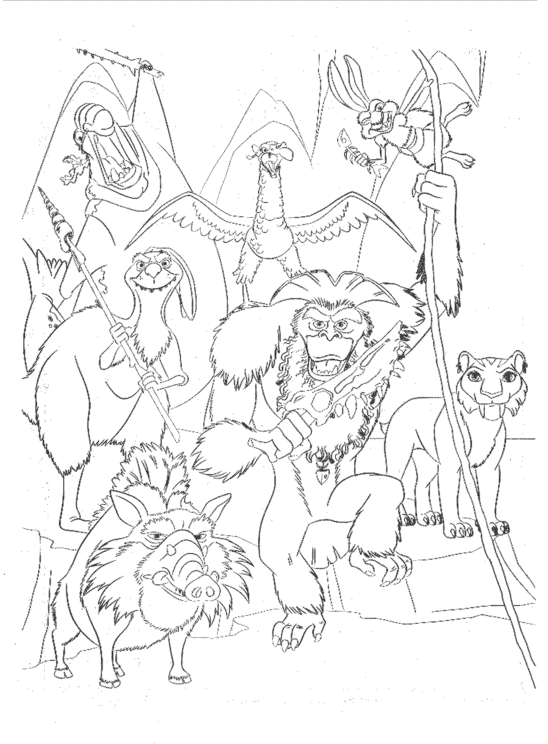 Ice Age Rudy Coloring Pages For Kids Sketch Coloring Page