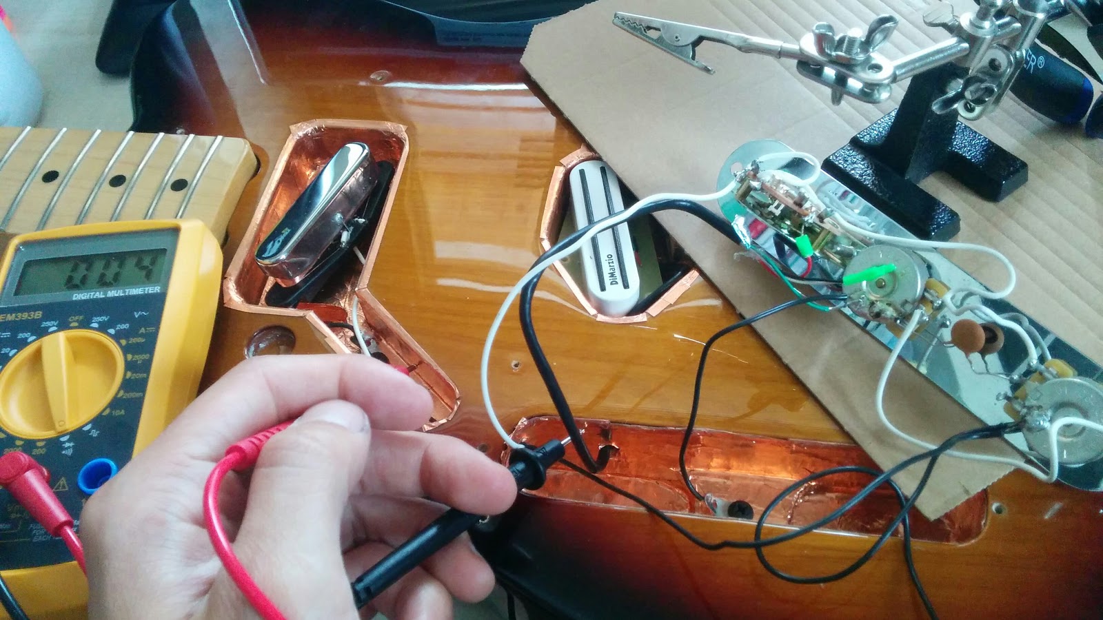 Fender Telecaster Mexico '14 Lefty - Shielding & DiMarzio Tone Zone T ...