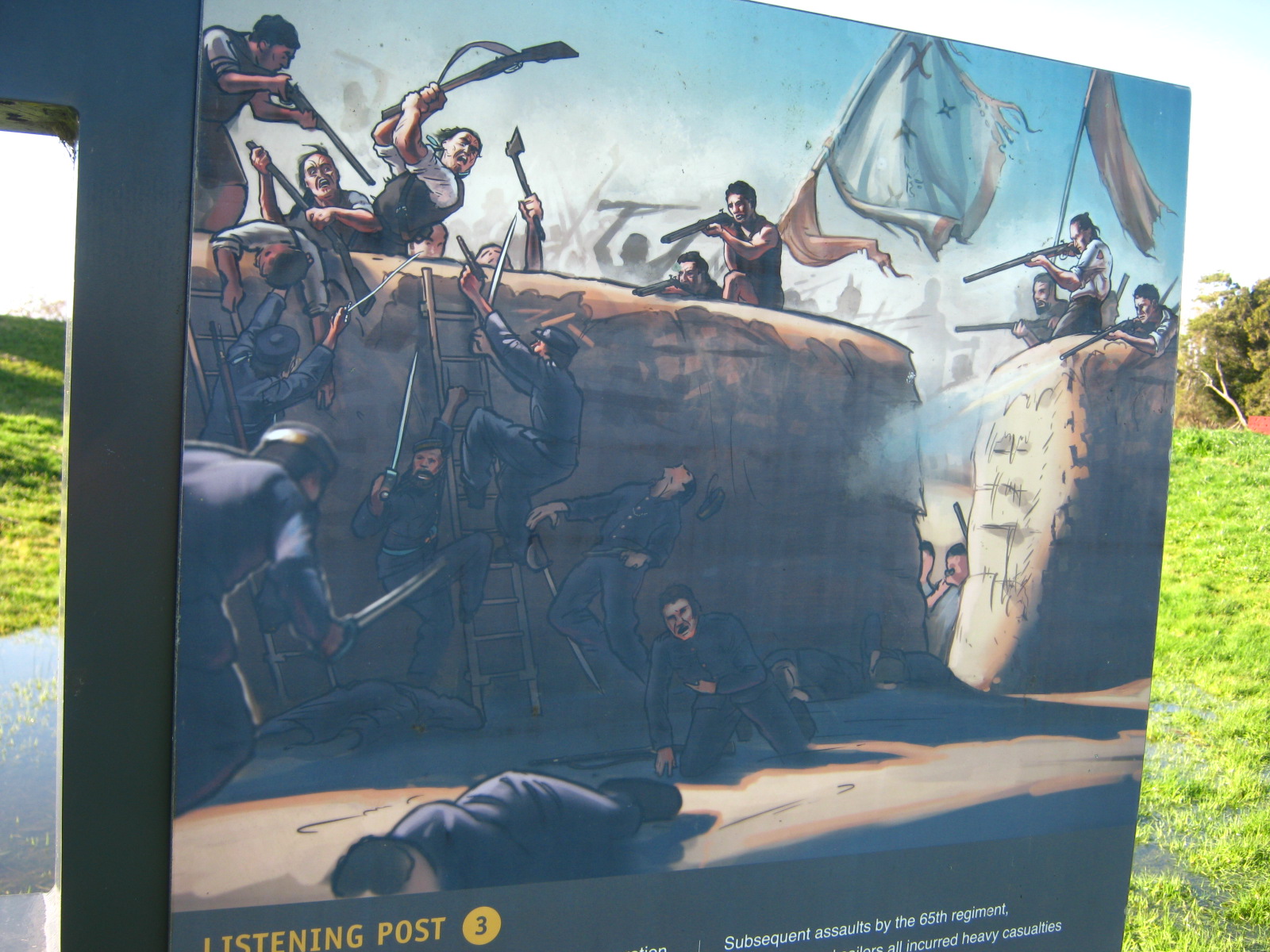 The site of the Battle of Rangiriri 1863