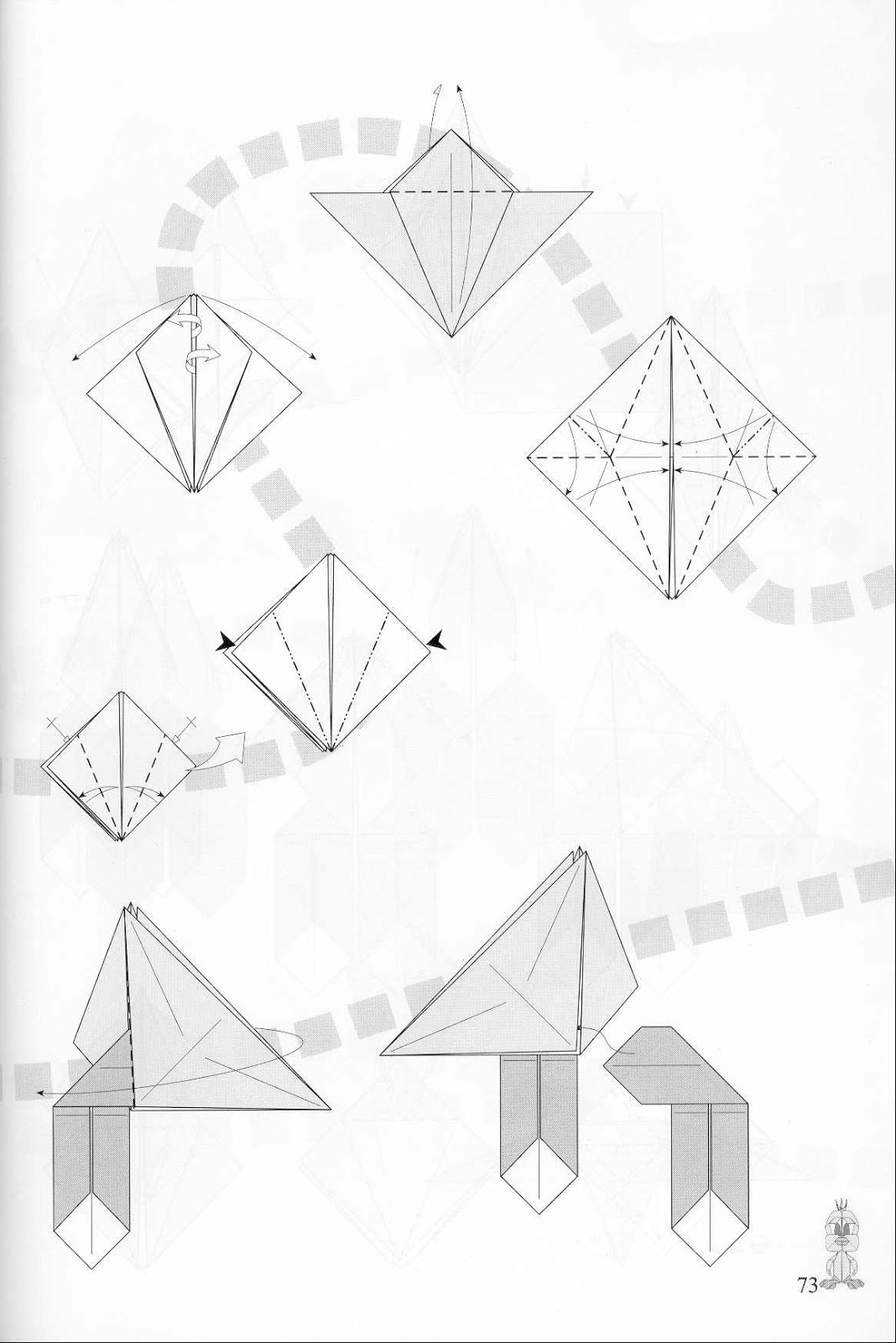 Origami Cartoon 1-Halle - Ruby Book Origami