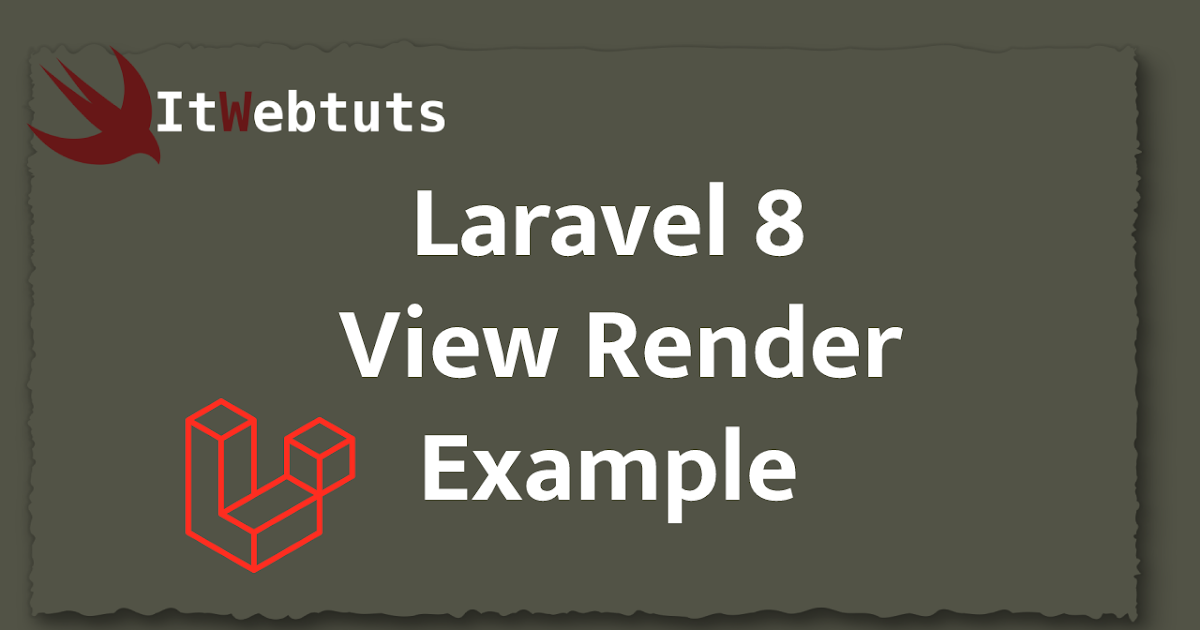 Laravel 8 View Render Example