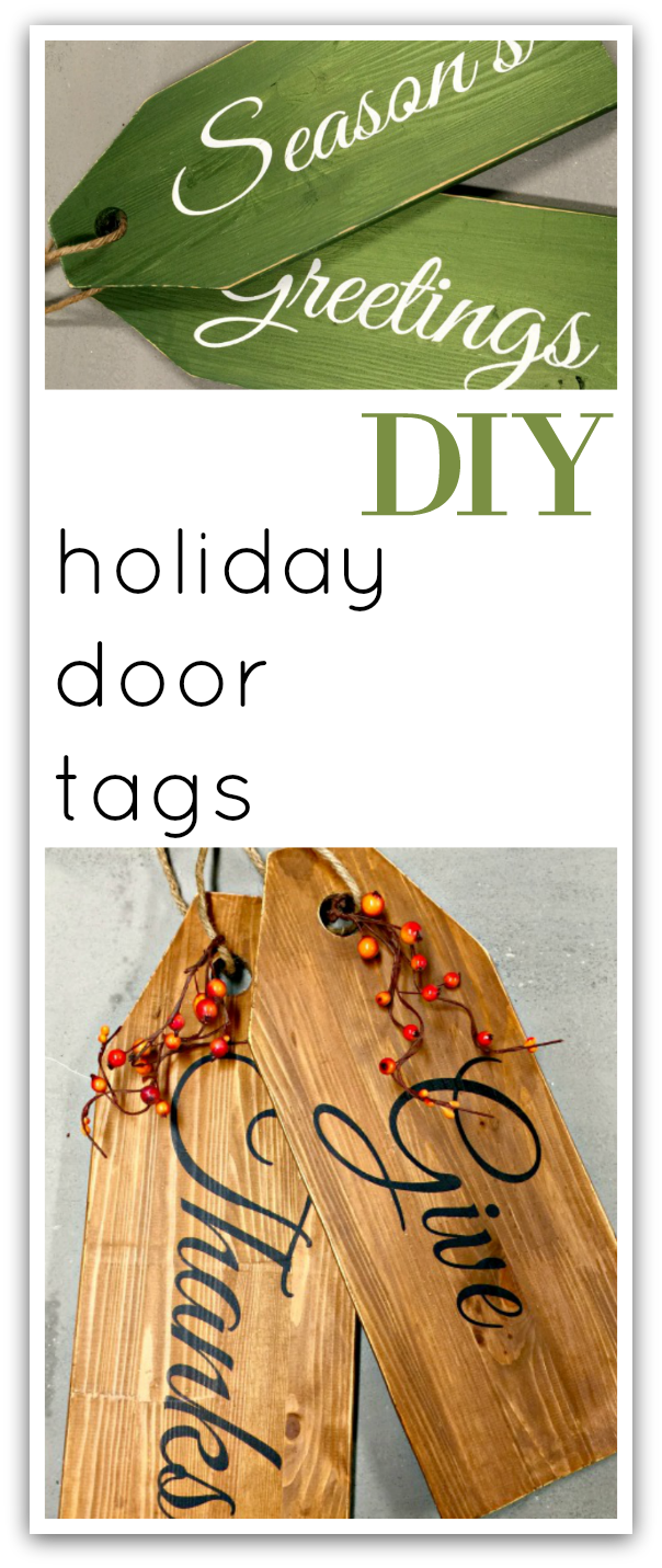Reclaimed Wood Holiday Door Tags