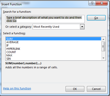 Cara Menggunakan Fungsi SUM ~ Belajar Lagi..