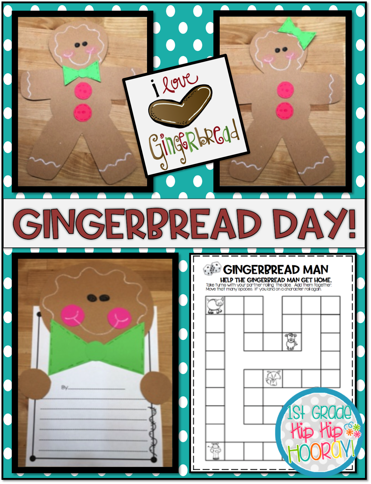 1st Grade Hip Hip Hooray!: Gingerbread Day!