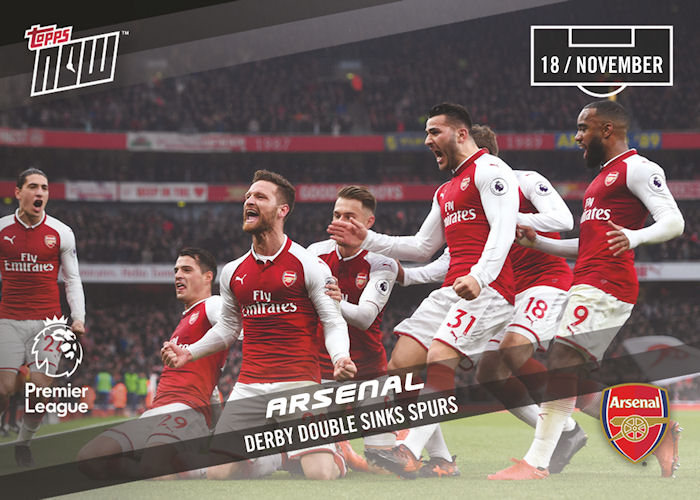 Trading Card Hub.UK: Topps NOW Premier League 2017-2018 Arsenal Set