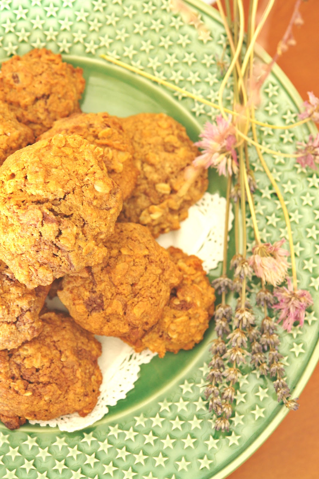 Hoje para jantar ...: Biscoitos de aveia com chocolate e maçã